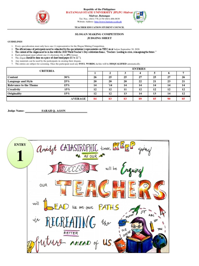 Slogan Making Contest Guidelines | PDF | Communication