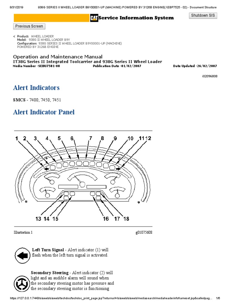 Alert Indicators: Operation and Maintenance Manual | PDF | Transmission ...