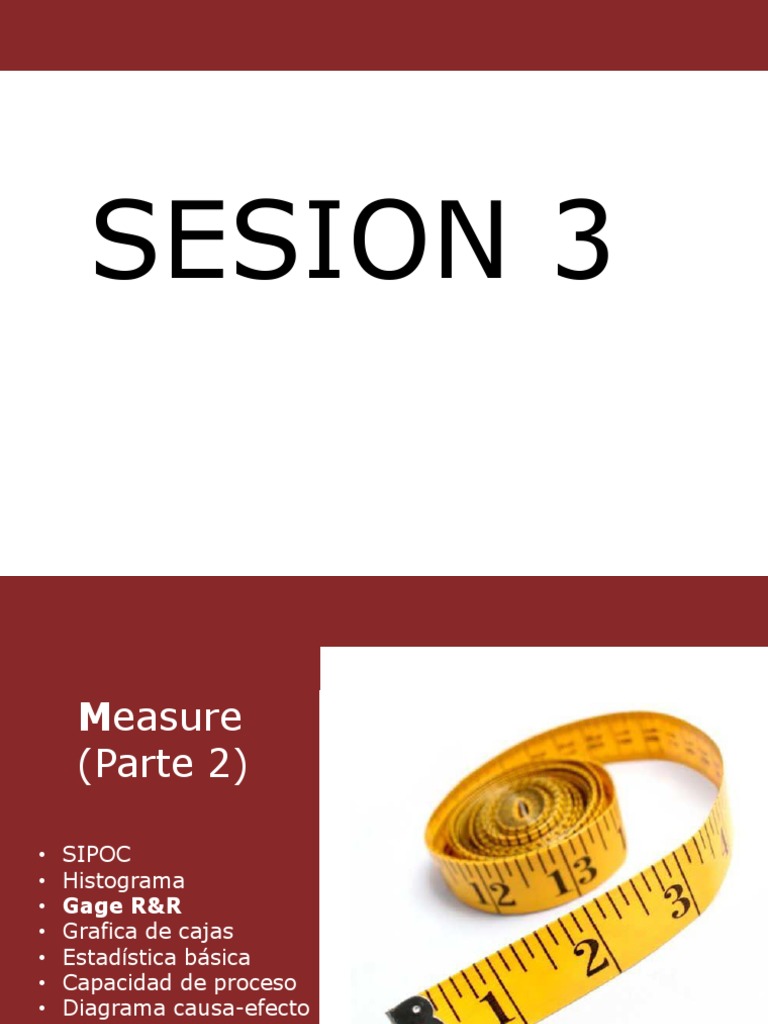 Gage R R PDF | PDF | Six Sigma | Medición
