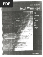 50 Awesome Choir Warm-Ups Cheat Sheet | PDF | Singing | Consonant