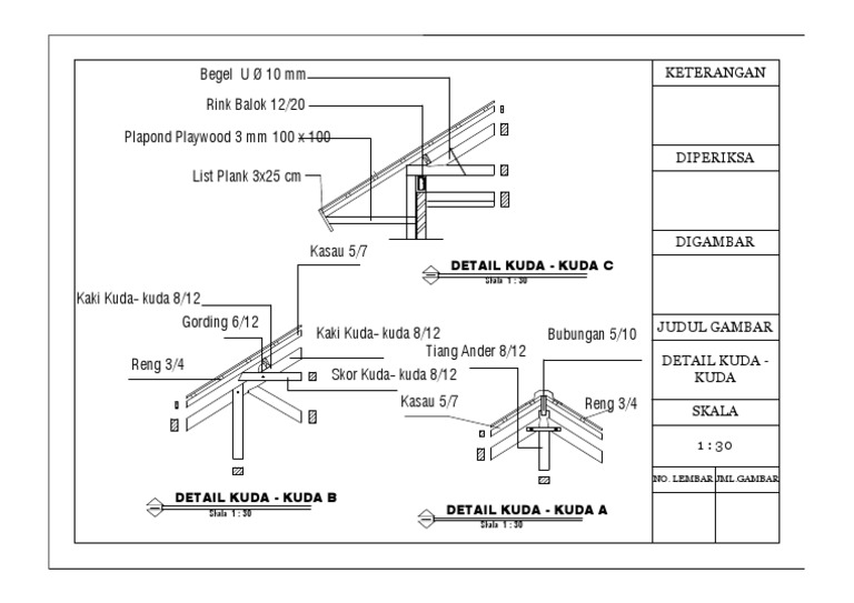 Begel U Ø 10 MM Rink Balok 12/20 Plapond Playwood 3 MM 100 X 100 | PDF