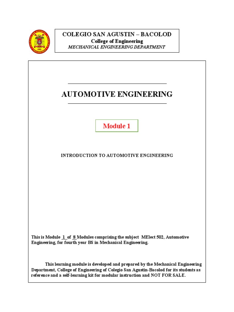 Introduction to Automotive Engineering | PDF | Engineering | Car
