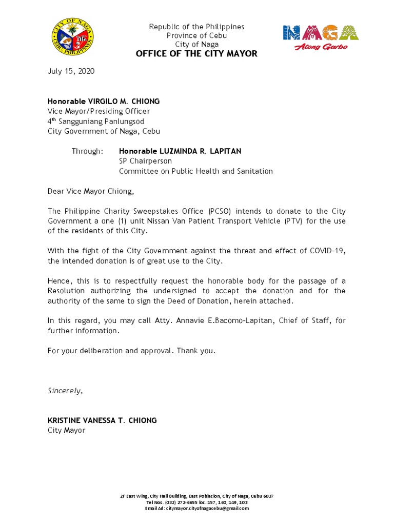 PCSO Deed of Donation | PDF