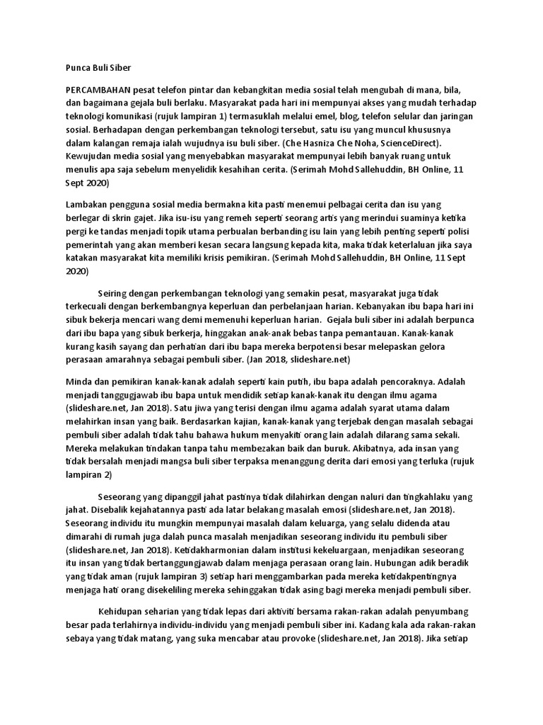 Punca Buli Siber | PDF