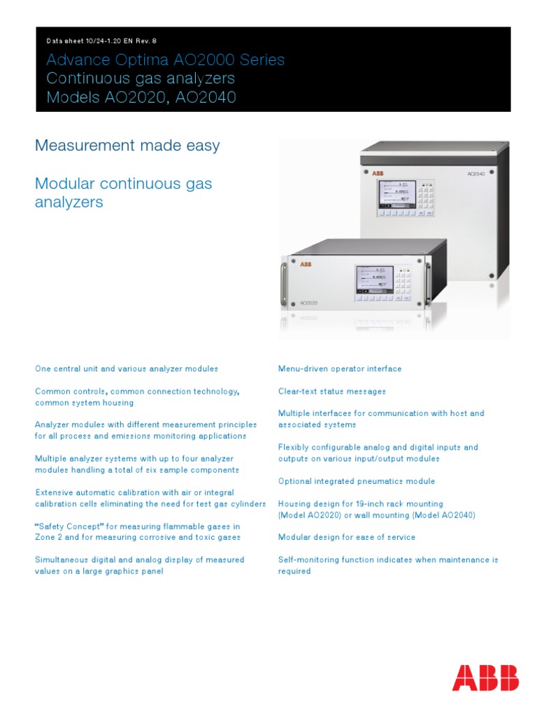 prod-AO2000 Series | PDF | Gases | Programmable Logic Controller