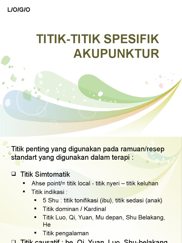 Titik Akupuntur untuk Terapi Kesehatan | PDF