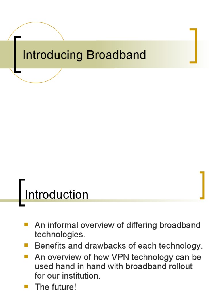 Introducing Broadband | PDF | Internet Access | Videotelephony