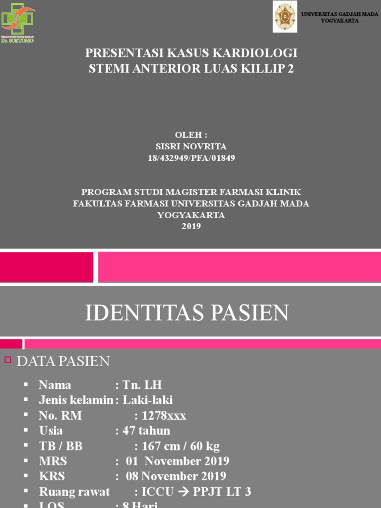 STEMI Anterior Luas Killip 2: Kasus dan Terapi | PDF