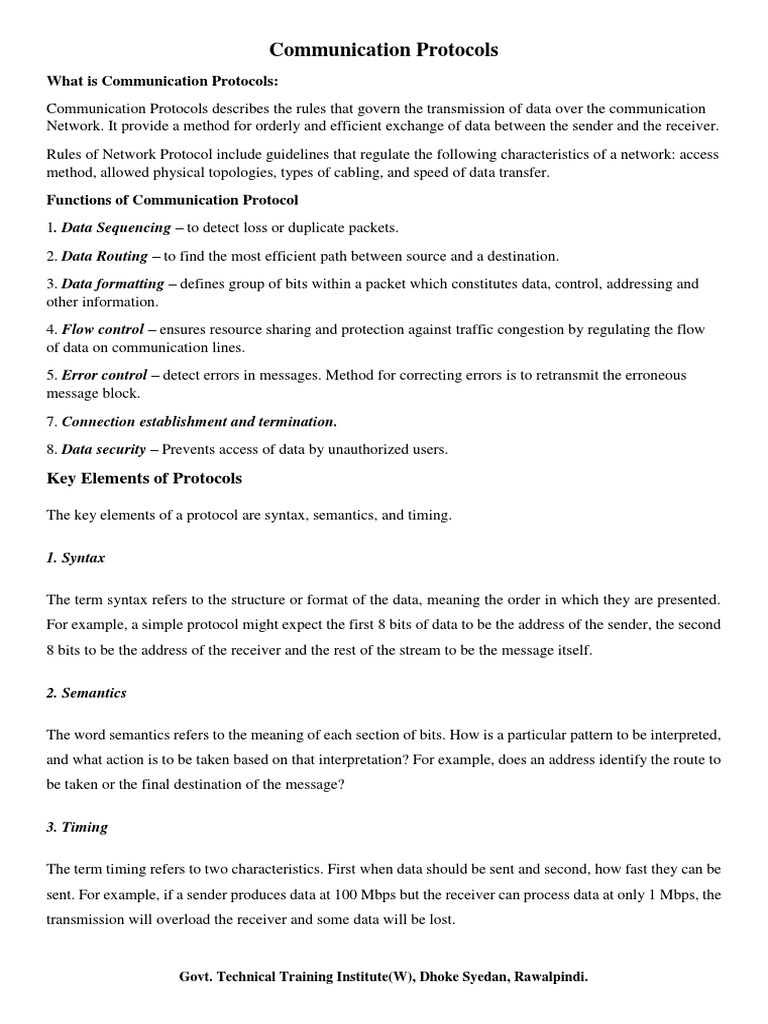 An In-Depth Look at Common Network Communication Protocols: Explaining ...