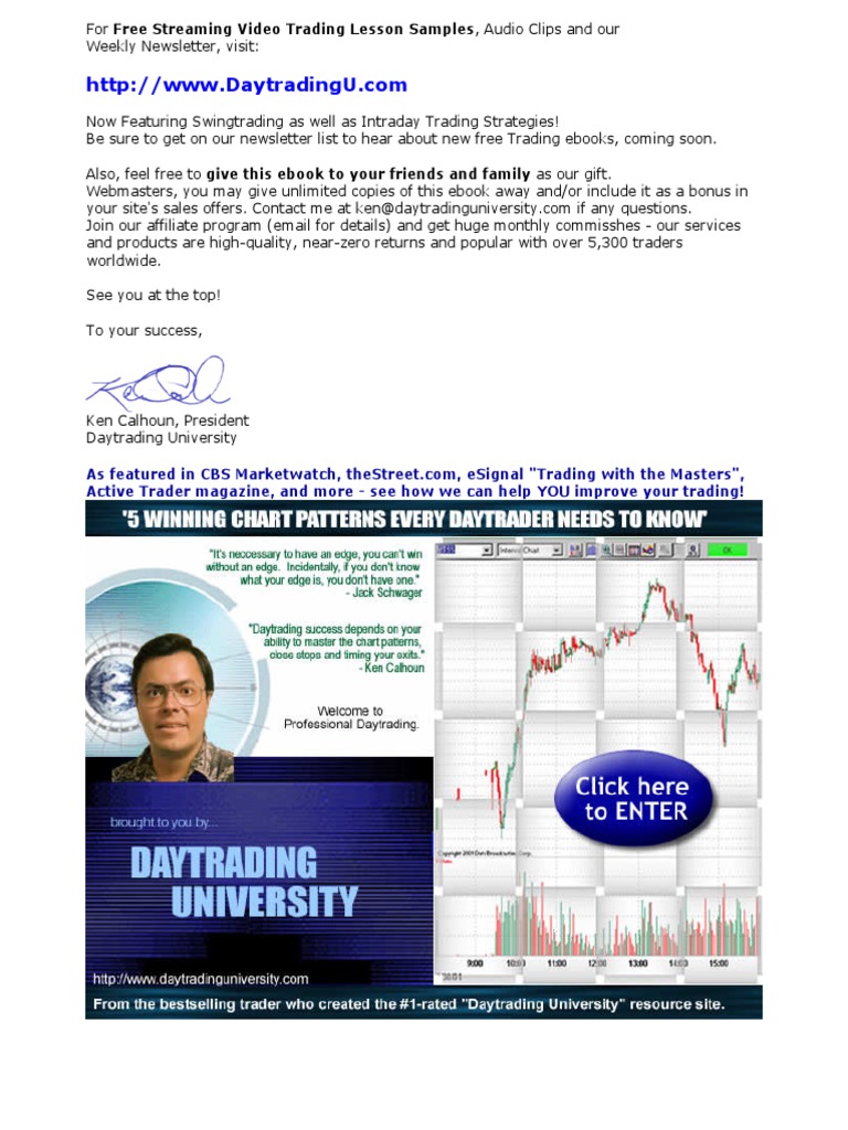 5 Winning Chart Patterns | Download Free PDF | Day Trading | Investing