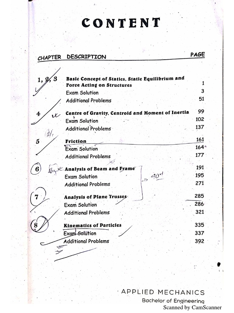 Applied Mechanics (Solution) PDF | PDF