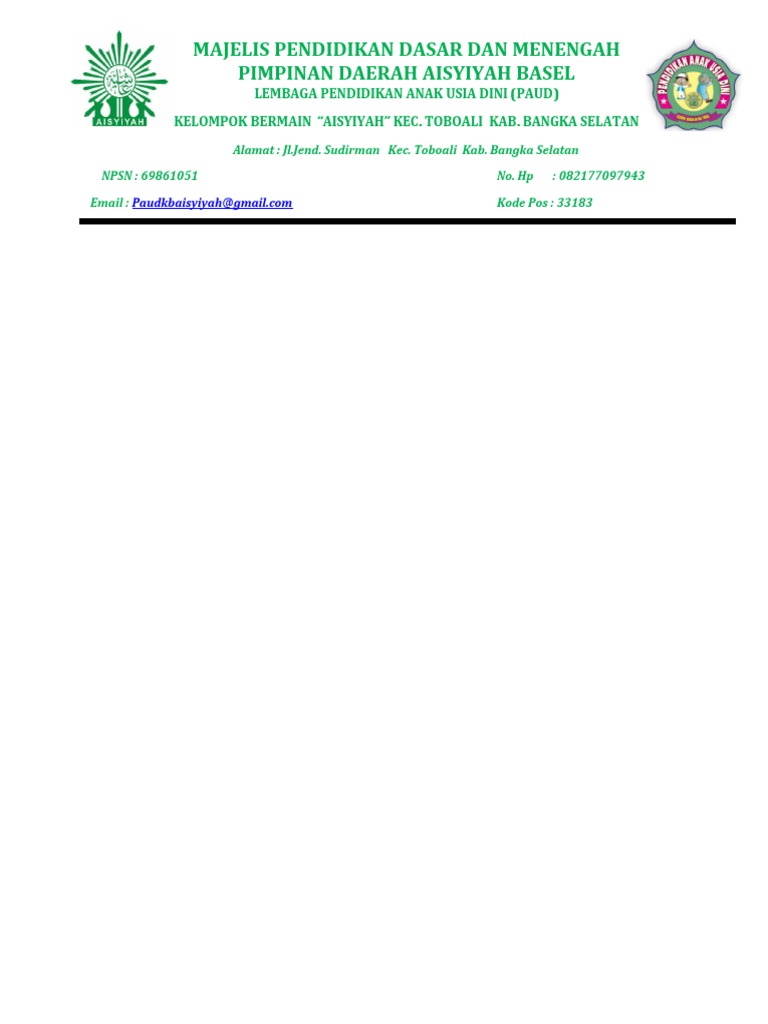 Kop Paud 2020 | PDF