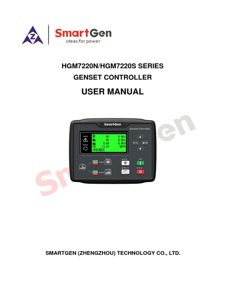 User Manual: HGM7220N/HGM7220S SERIES Genset Controller | PDF ...