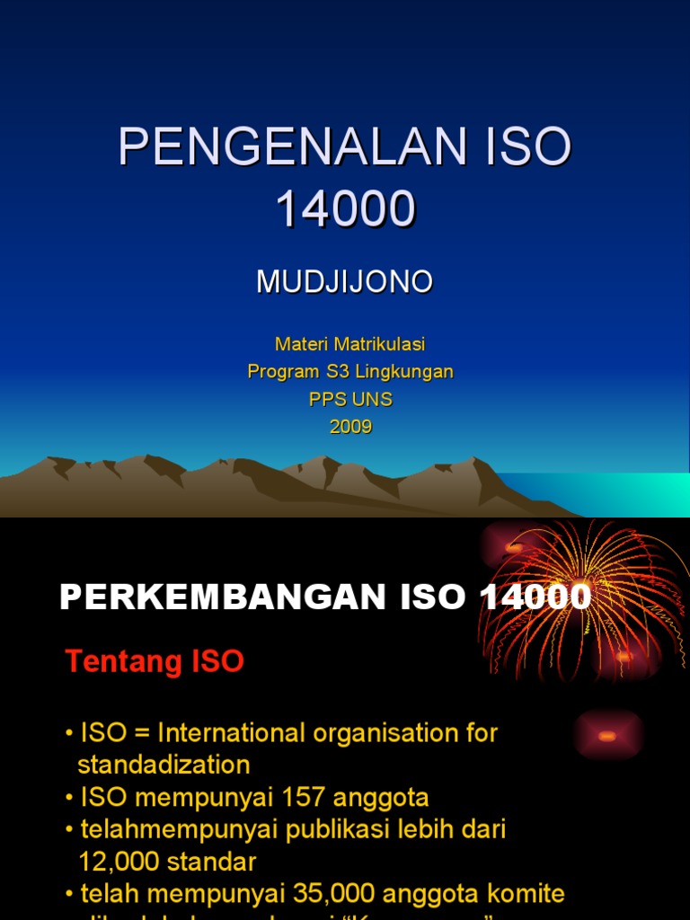 Pengenalan Iso 14000matrikulasi s3 | PDF