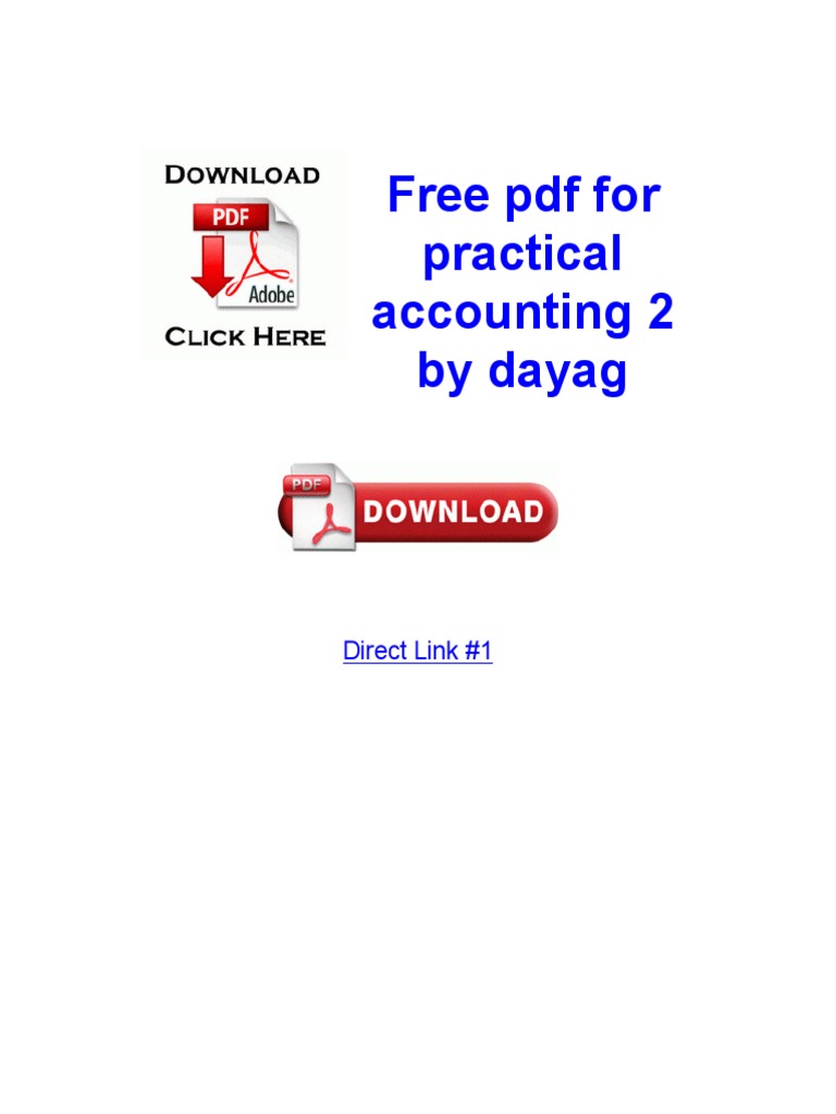Free PDF For Practical Accounting 2 by Dayag PDF | PDF