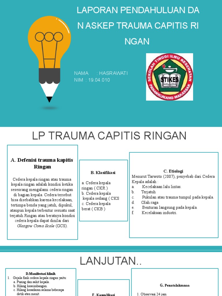 Askep Trauma Capitis Ringan | PDF