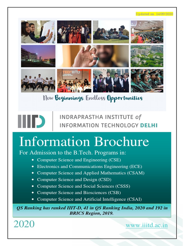 BTech-Admission-Brochure 2020 - Final PDF | PDF | University And ...