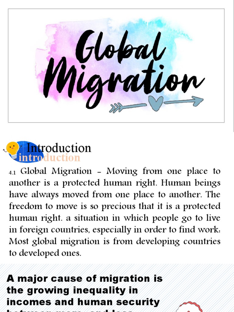 Global Migration | PDF | International Organization For Migration ...