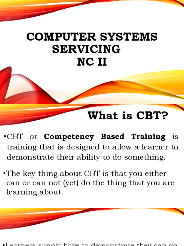 Computer Systems Servicing NC Ii | PDF | Personal Trainer | Educational ...