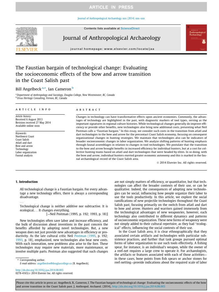 The Faustian Bargain of Technological CH PDF | PDF | Bow And Arrow | Spear