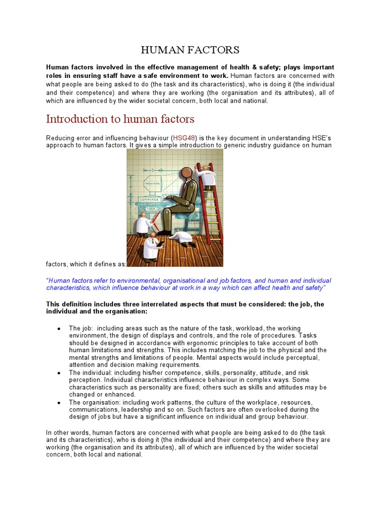 Introduction To Human Factors | PDF | Human Factors And Ergonomics ...