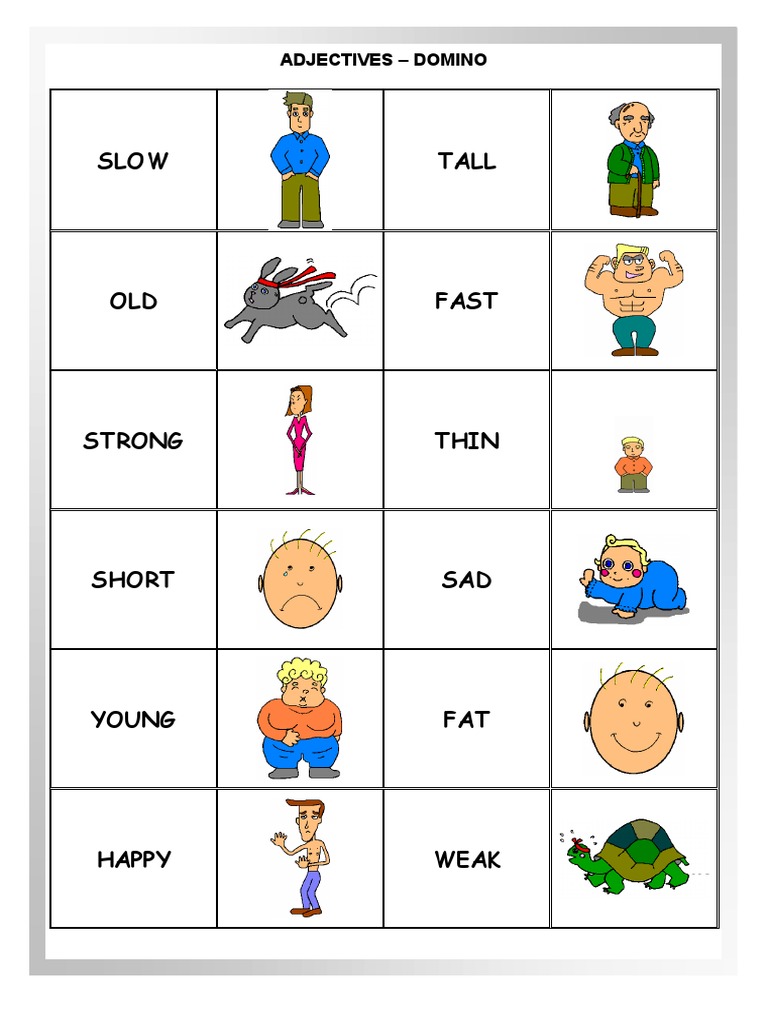 Adjectives-Flashcards 108758 | PDF