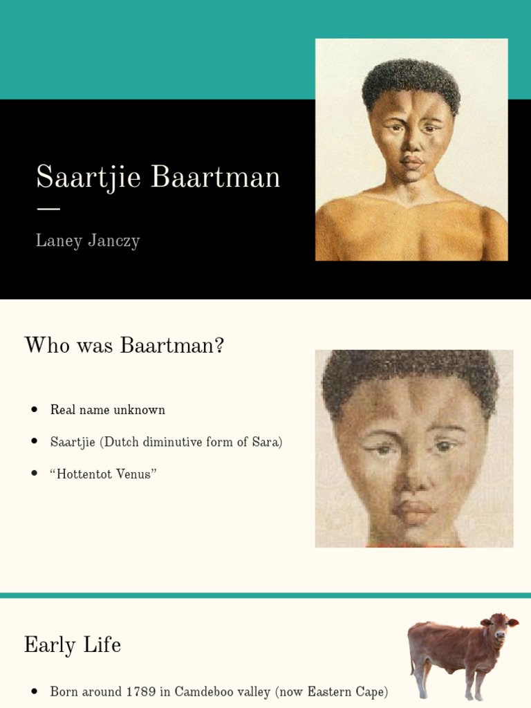 Biography Presentation Saartjie Baartman Sara Hottentot Venus | PDF ...
