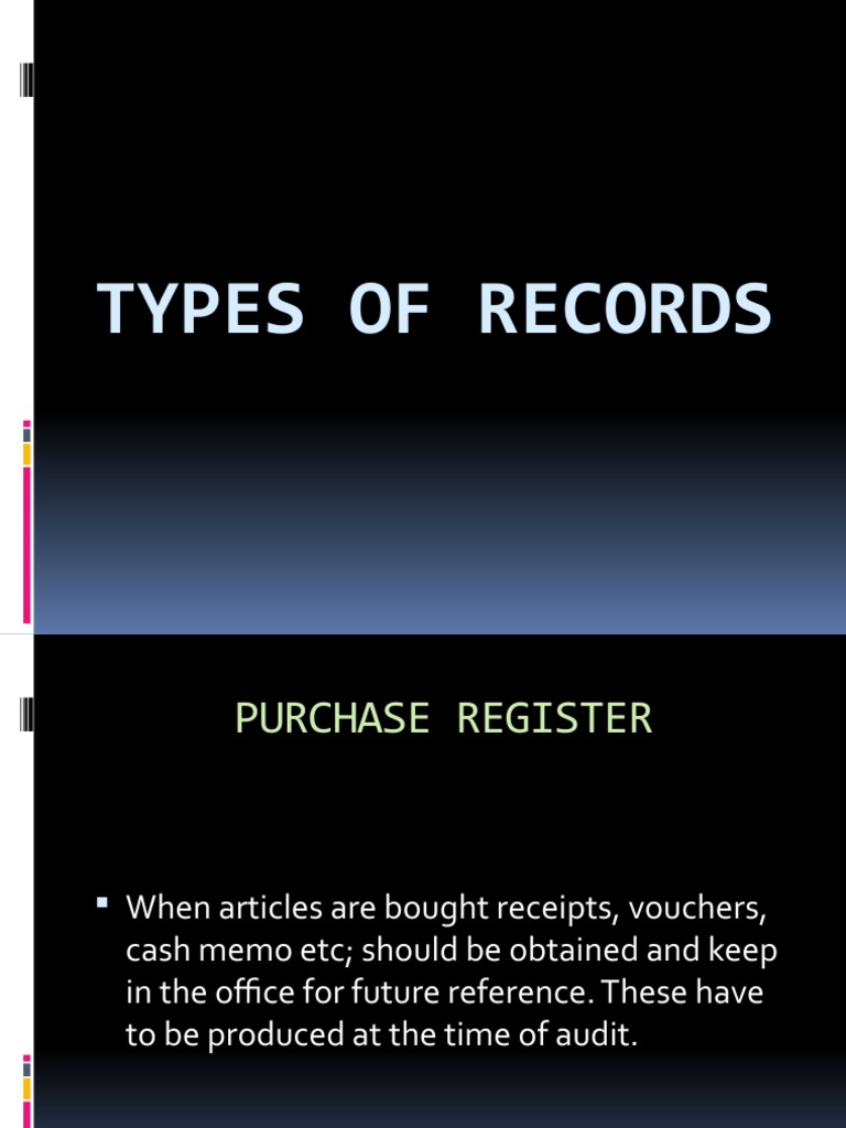 Essential School Record Types | PDF