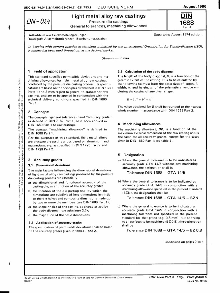 DIN 1688 4 08 86 Englisch PDF | PDF