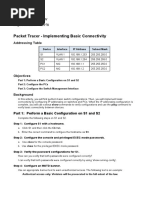 2.7.6 Packet Tracer - Implement Basic Connectivity | PDF | Command Line Interface | Ip Address