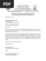 Brgy Assembly Invitation Letter | PDF