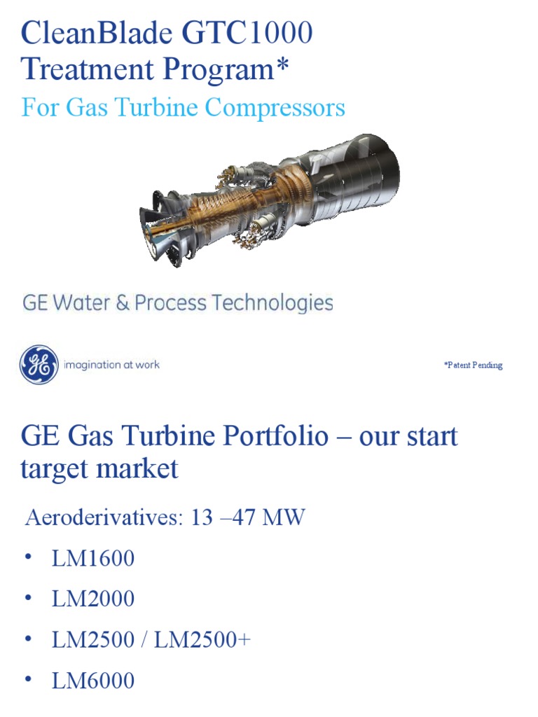 For Gas Turbine Compressors: Cleanblade Gtc1000 Treatment Program | PDF ...