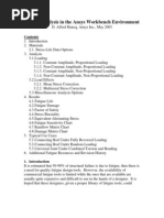 Sample FEA Report | PDF | Stress (Mechanics) | Stress–Strain Analysis