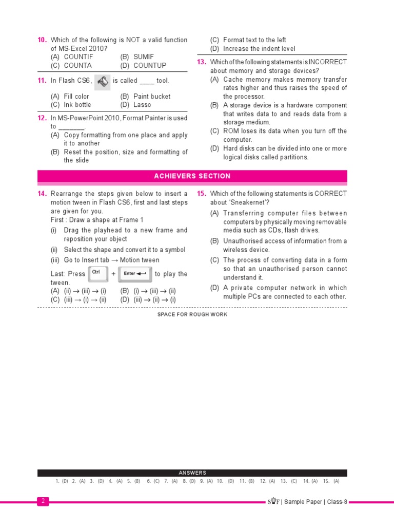Sof Nco - Class 8 | PDF | Flash Memory | Computer Data Storage