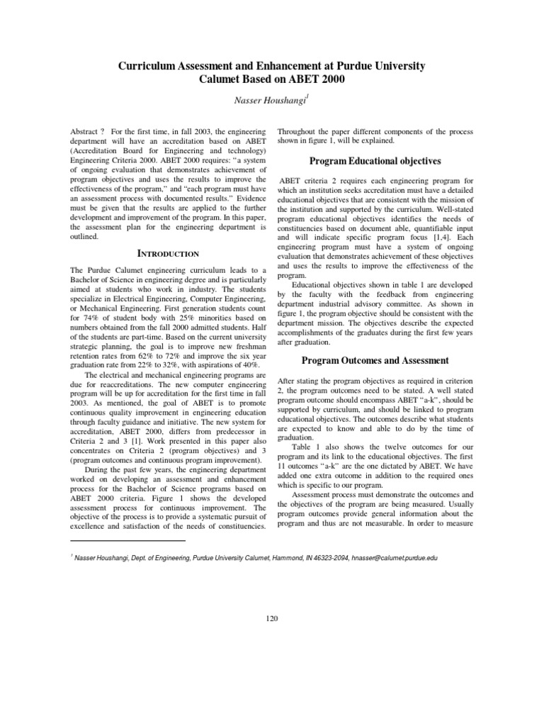 PEO PO Assessment ABET | PDF | Engineering | Educational Assessment