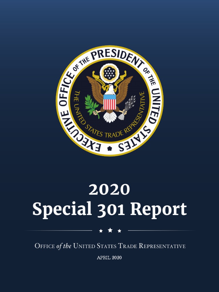 2020 Special 301 Report PDF | PDF | Office Of The United States Trade ...