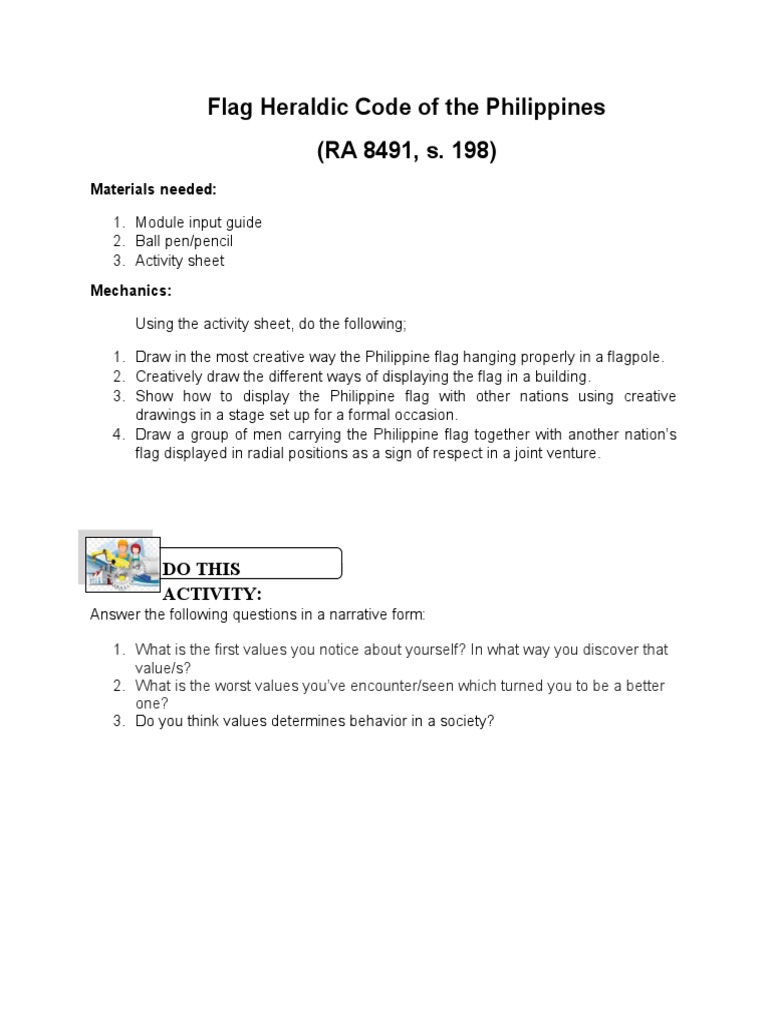 Flag Heraldic Code of The Philippines | PDF