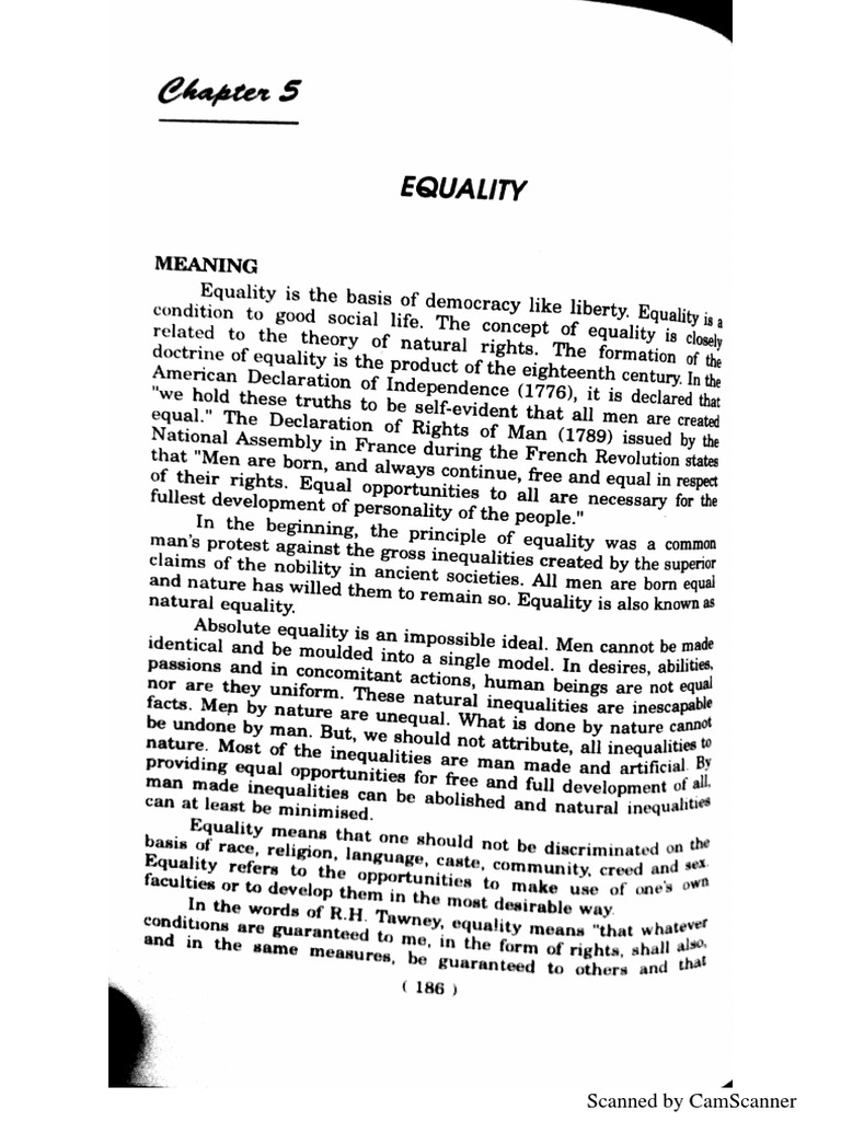 Equality | PDF