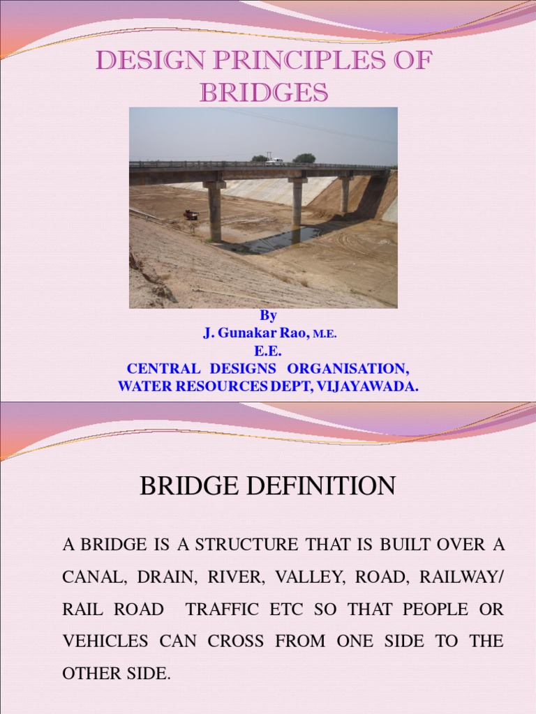 Design Principles of Bridges PDF | PDF | Bridge | Road