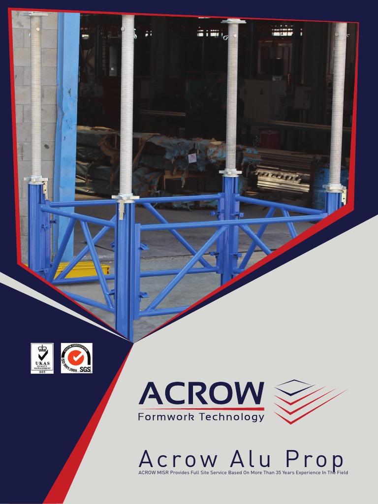 Acrow Alu Prop (Press) | PDF | Scaffolding | Nut (Hardware)