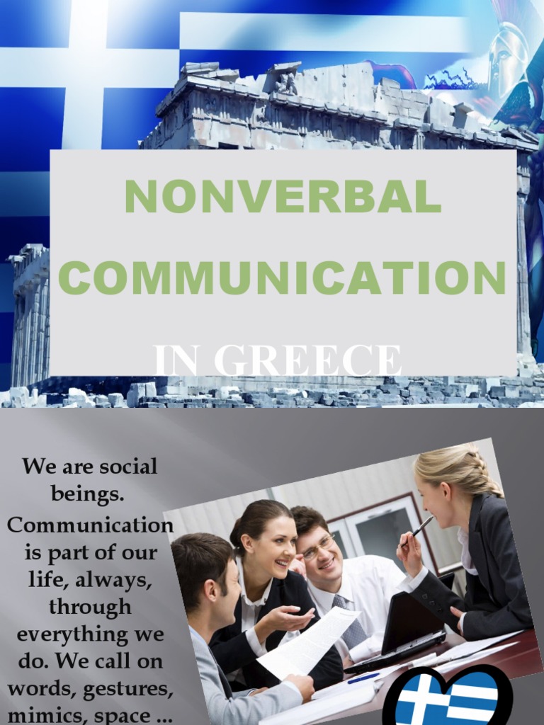 Nonverbal Communication: in Greece | PDF | Gesture | Nonverbal ...
