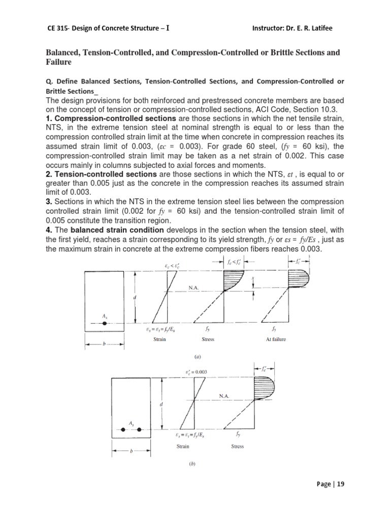 Balanced, Tension-Controlled, and Compression-Controlled or Brittle ...
