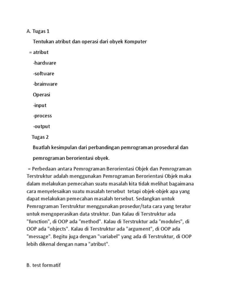 Atribut dan Paradigma Pemrograman | PDF