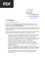 African Union CV Template Guide | PDF | African Union