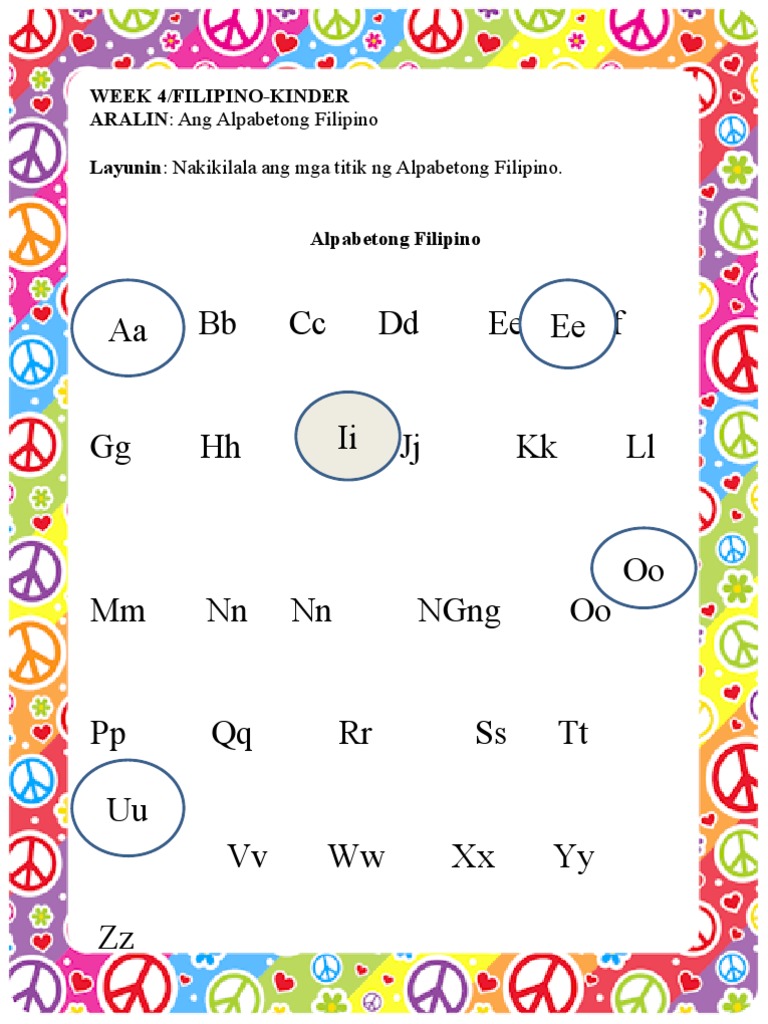 Module in Filipino Kinder | PDF