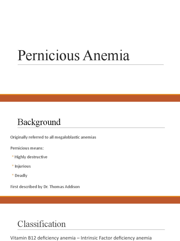 Understanding Pernicious Anemia Causes | PDF | Wellness