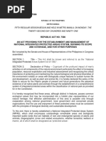 Overview of Republic Act No. 7586 | PDF | Protected Area ...