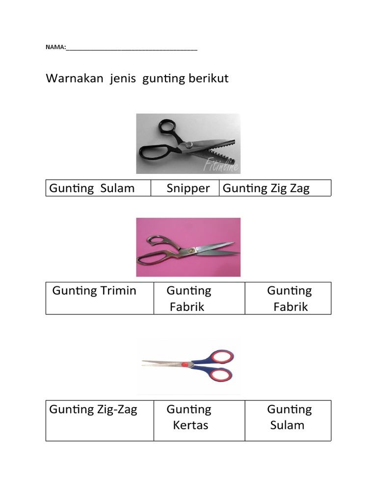 Jenis Gunting | PDF