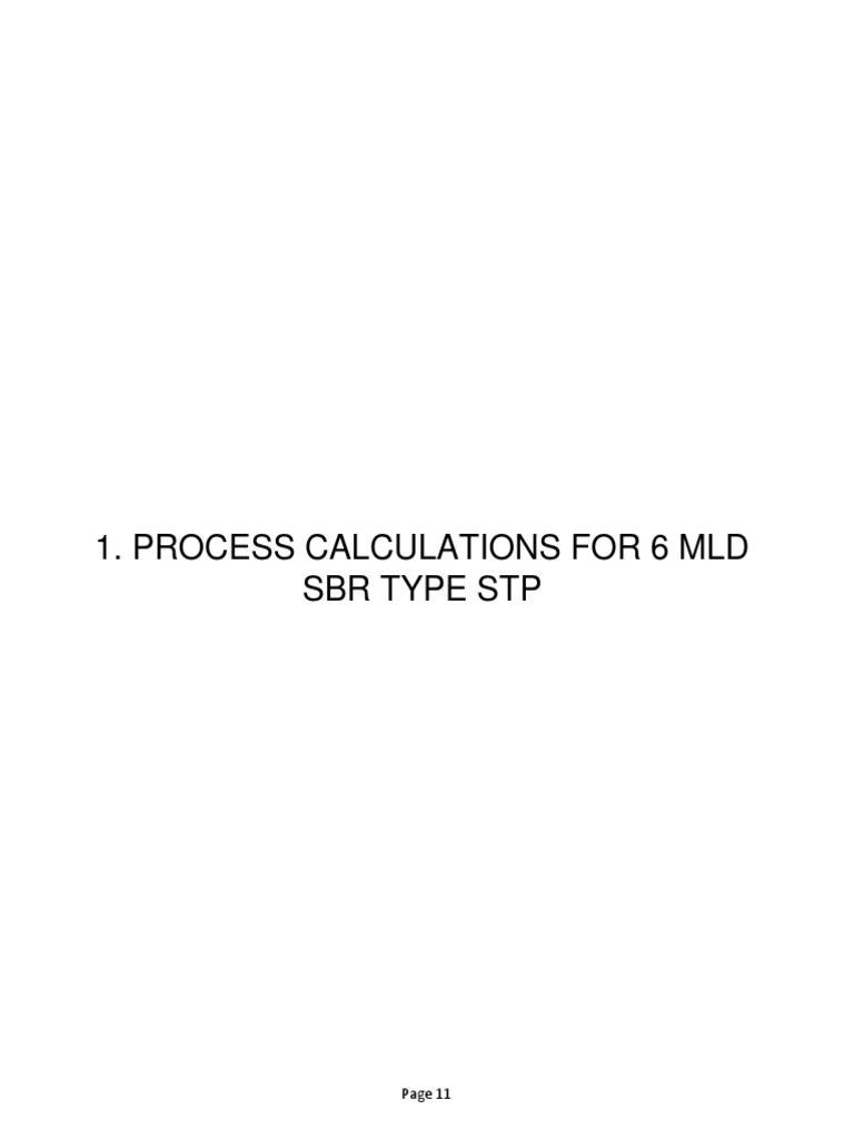 SBR - 6 MLD | Download Free PDF | Liquids | Civil Engineering