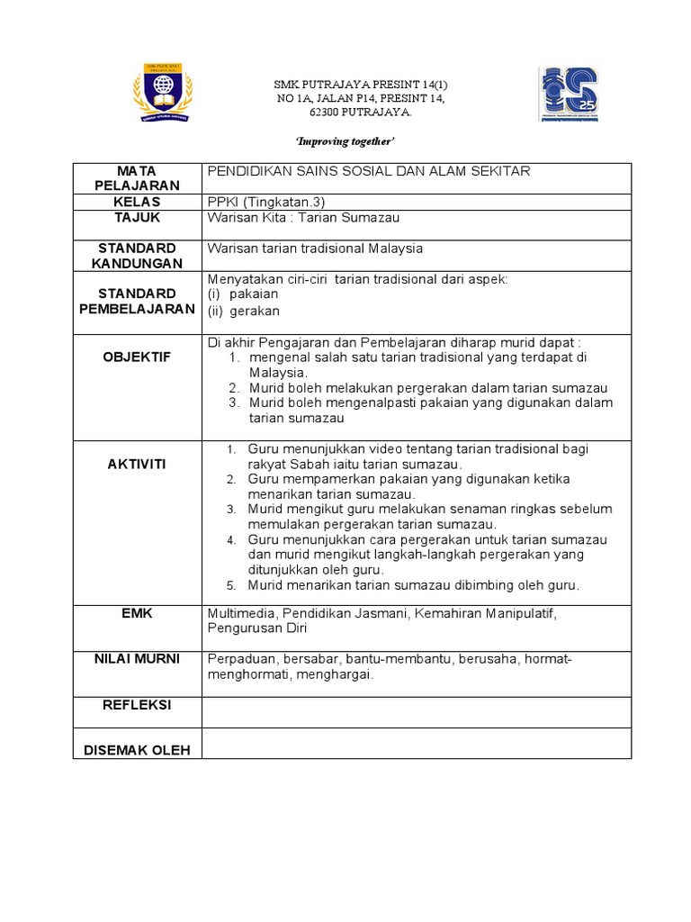 RPH Modular Pssas (Tarian Sumazau) | PDF